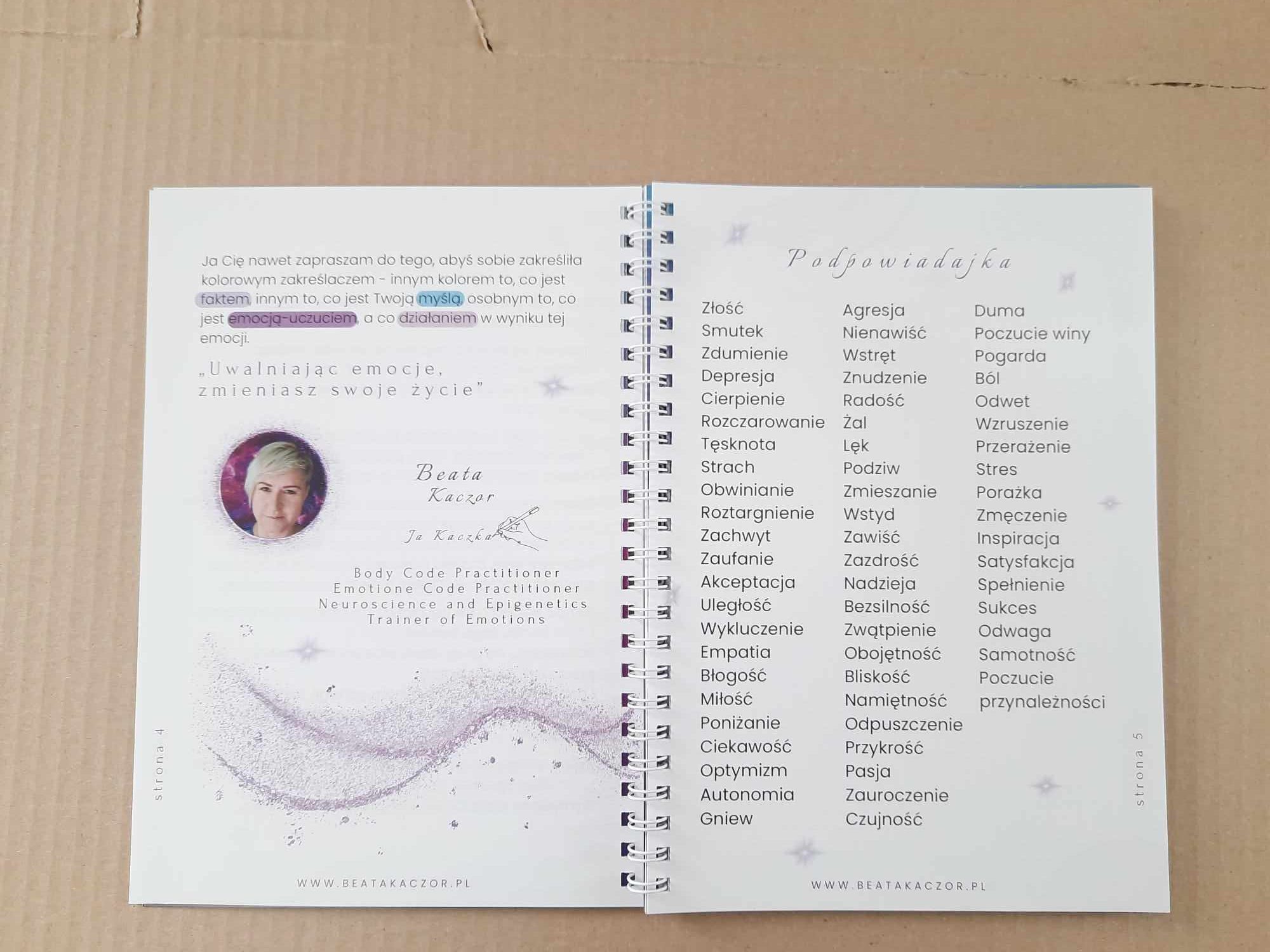 Dziennik uczuć i emocji. Moje spotkania ze sobą